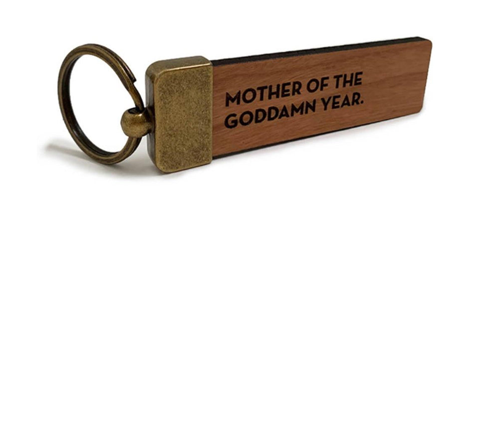 Keychain : Mother of the Year – Harlan Ruby LLC + Vroom Vroom Balloon™